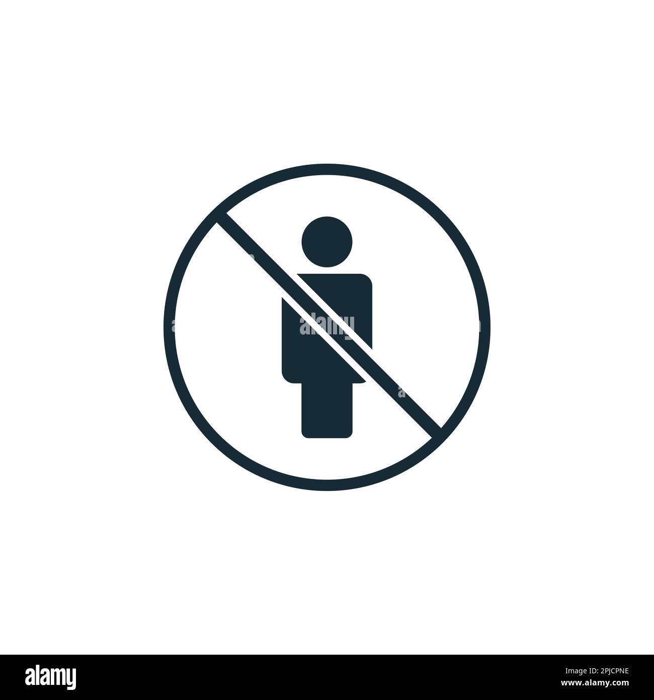 Forbidden Area Icon Design Template Elements Stock Vector Image & Art ...