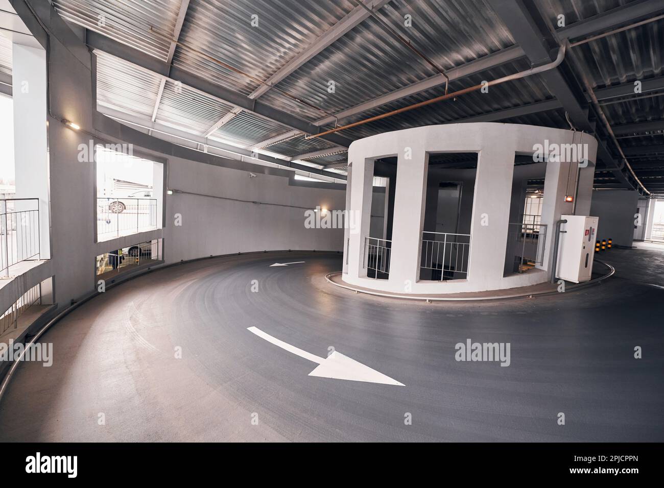 Road from parking lot in the modern airport at daytime Stock Photo - Alamy