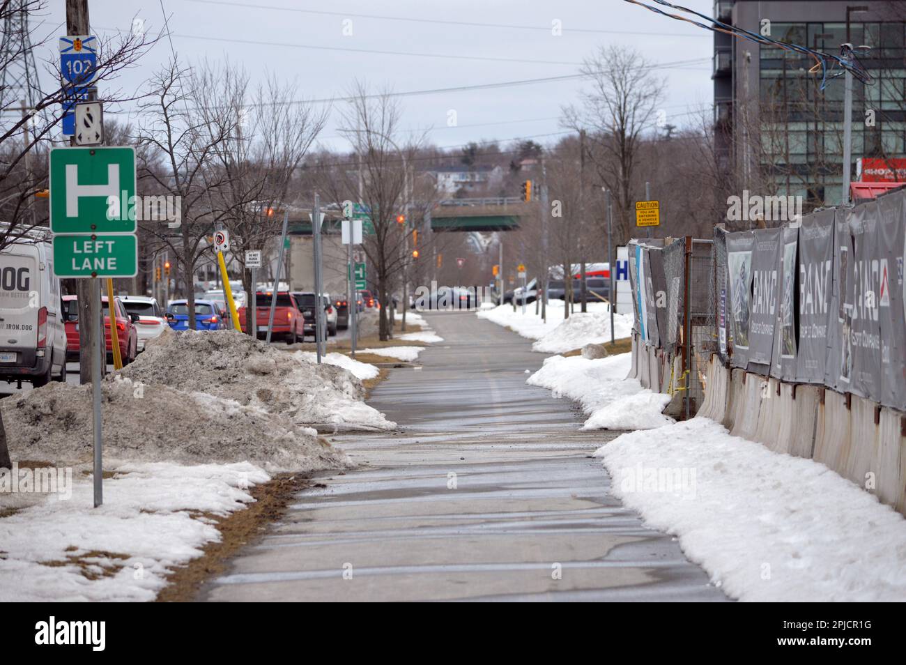 Chain of Lakes Trail, a shared cycling and pedestrian path, along ...