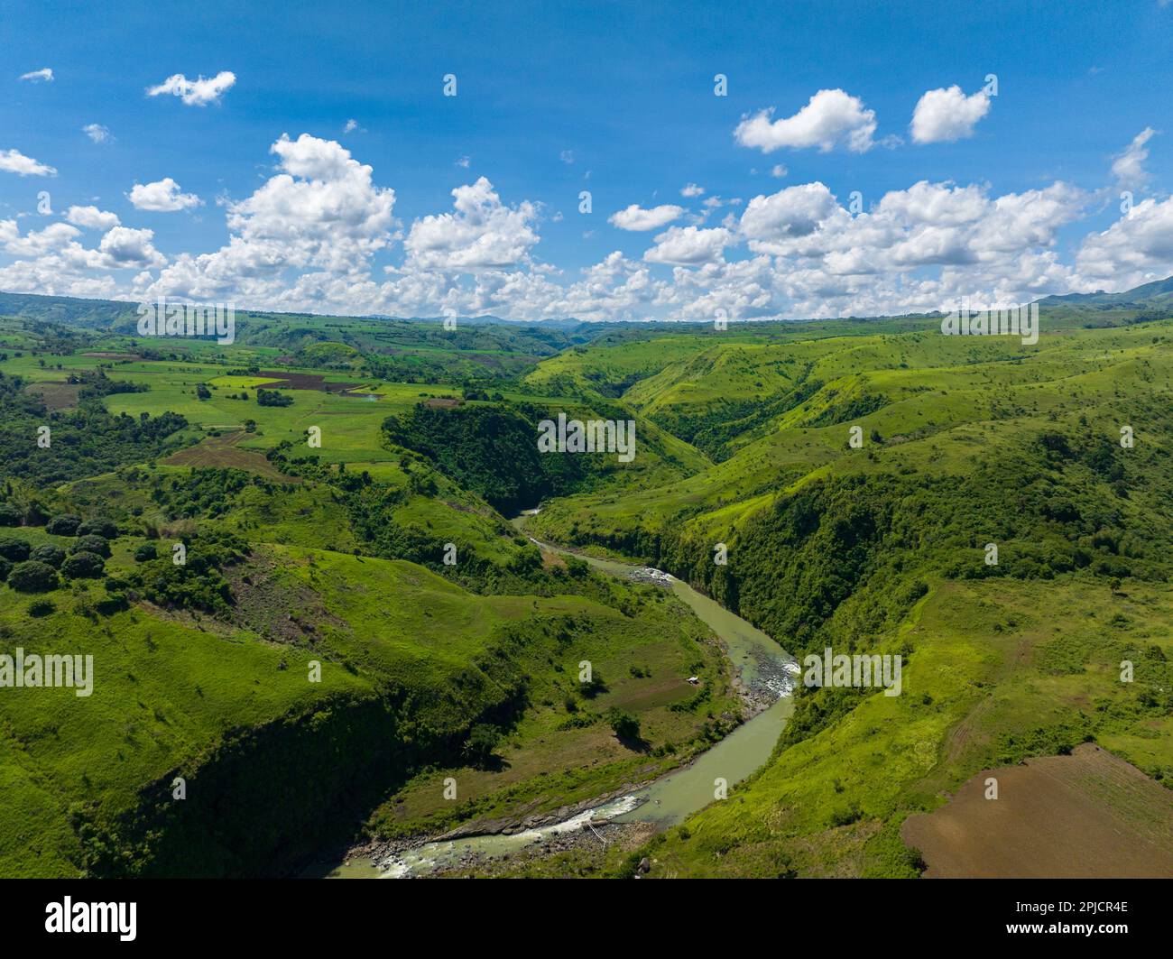 A river in a canyon on the island of Negros. Philippines Stock Photo ...
