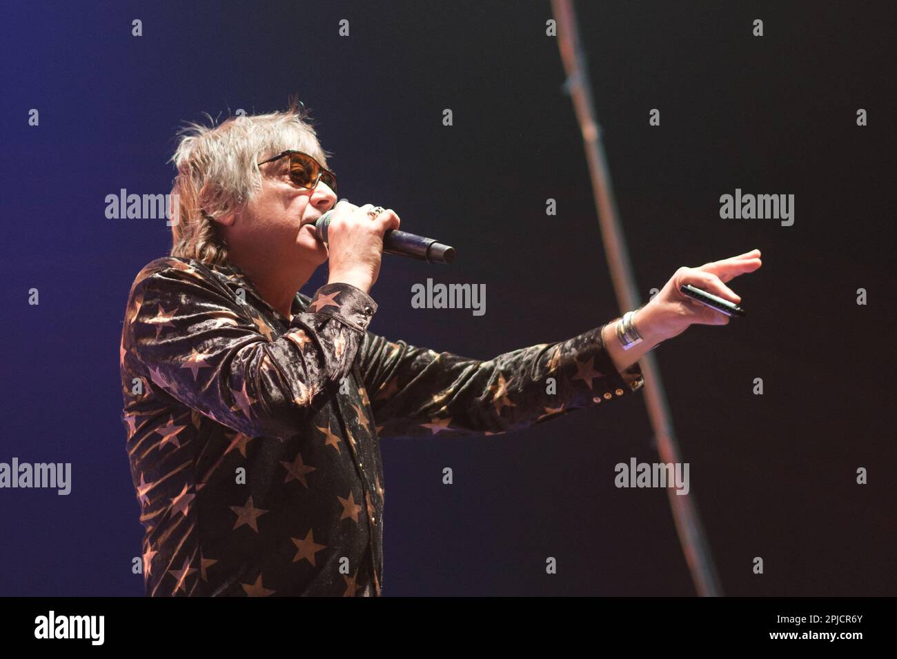 Madrid, Spain. 01st Apr, 2023. Singer Javier Andreu of the group La ...