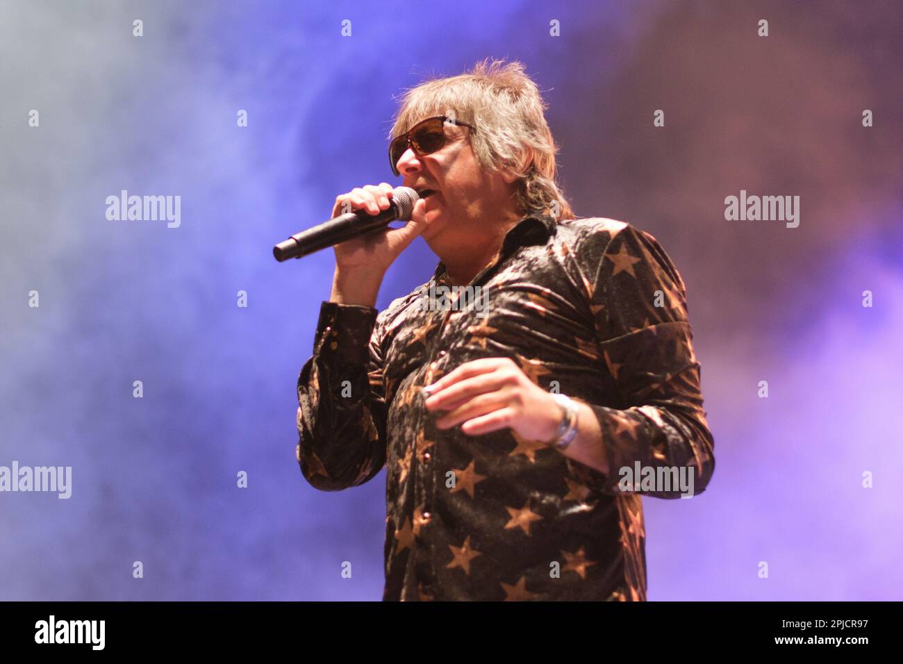 Madrid, Spain. 01st Apr, 2023. Singer Javier Andreu of the group La ...