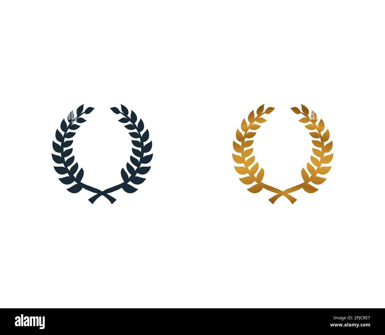 Laurel wreath icon hi-res stock photography and images - Alamy