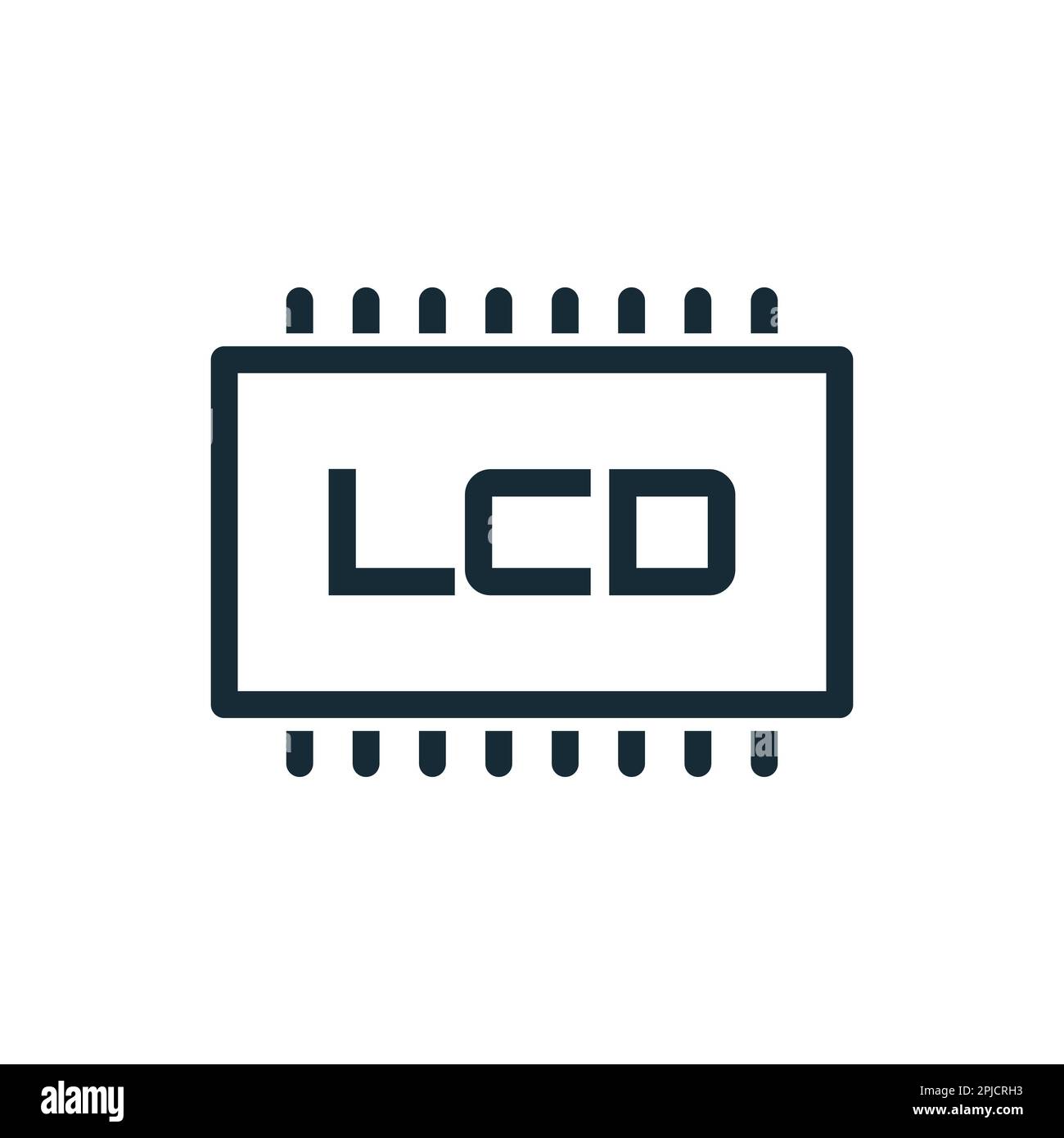 LCD Icon Design Template Elements Stock Vector Image & Art - Alamy