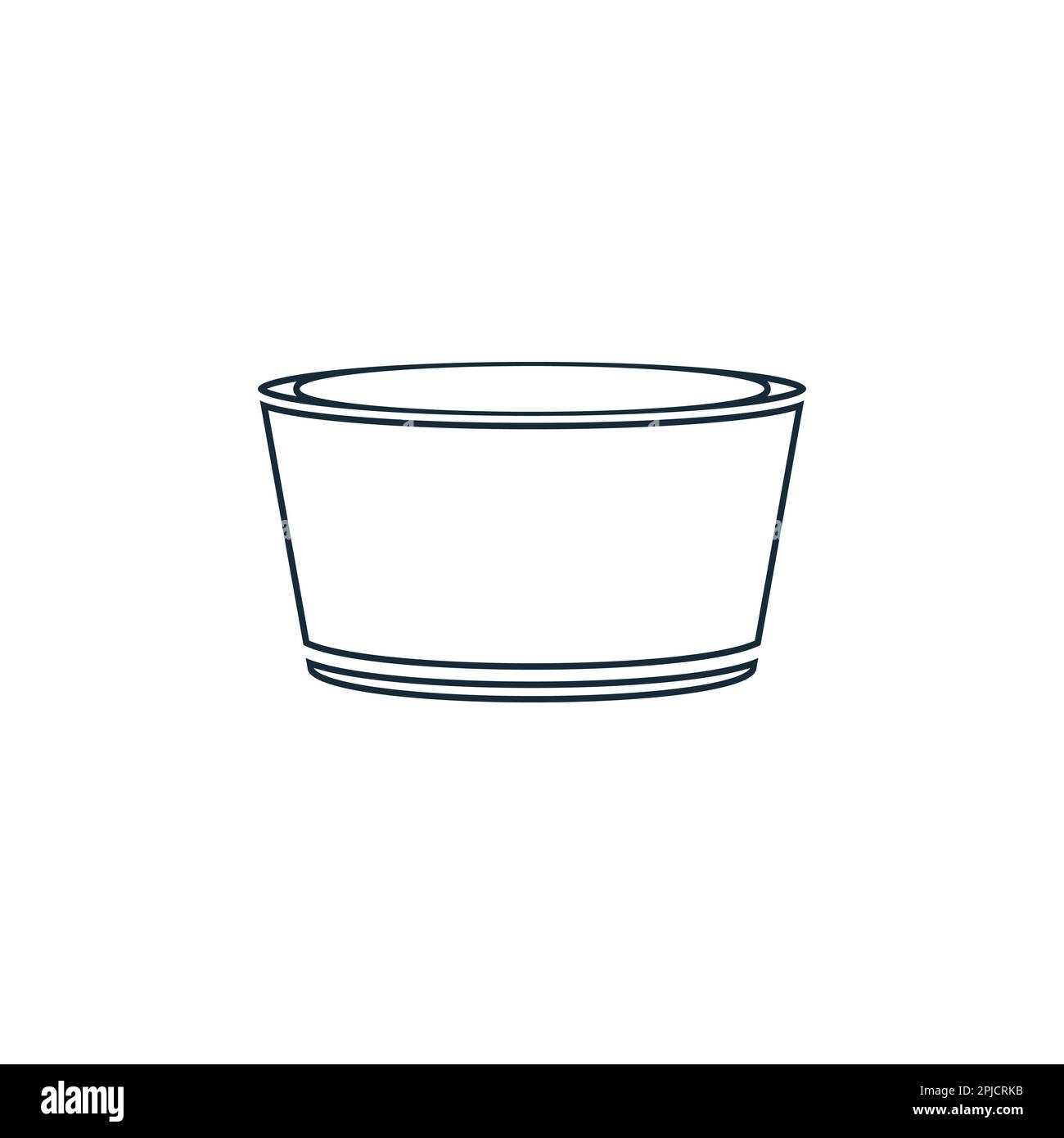 Plate rice icon outline Stock Vector Images - Alamy