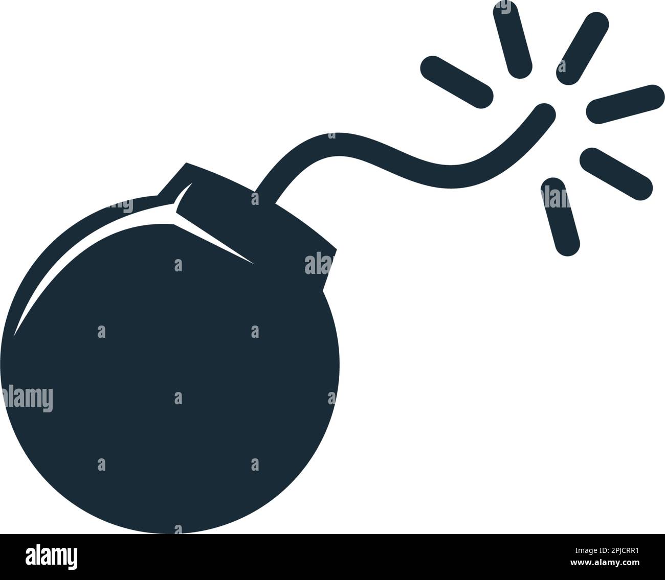 Bomb Icon Vector Logo Template Illustration Design Stock Vector Image ...