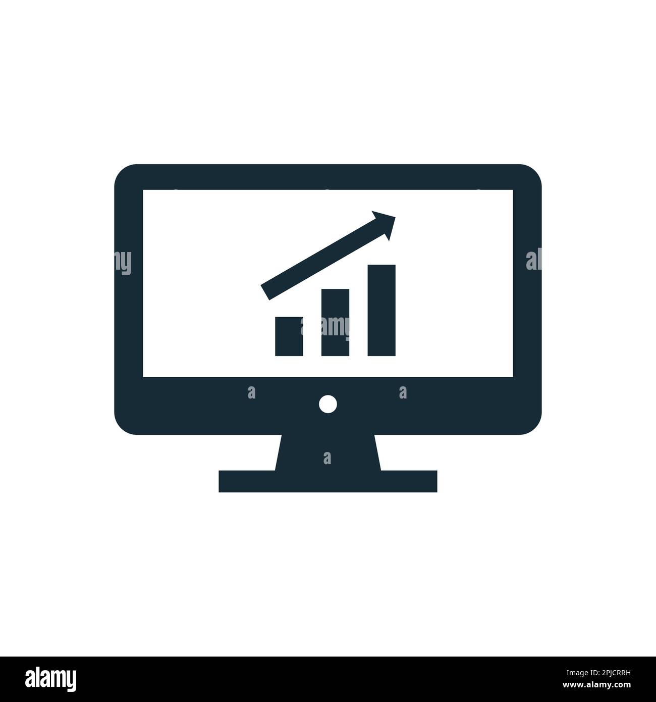 Monitor, LCD, LED Finance Diagram Icon Design Template Elements Stock ...