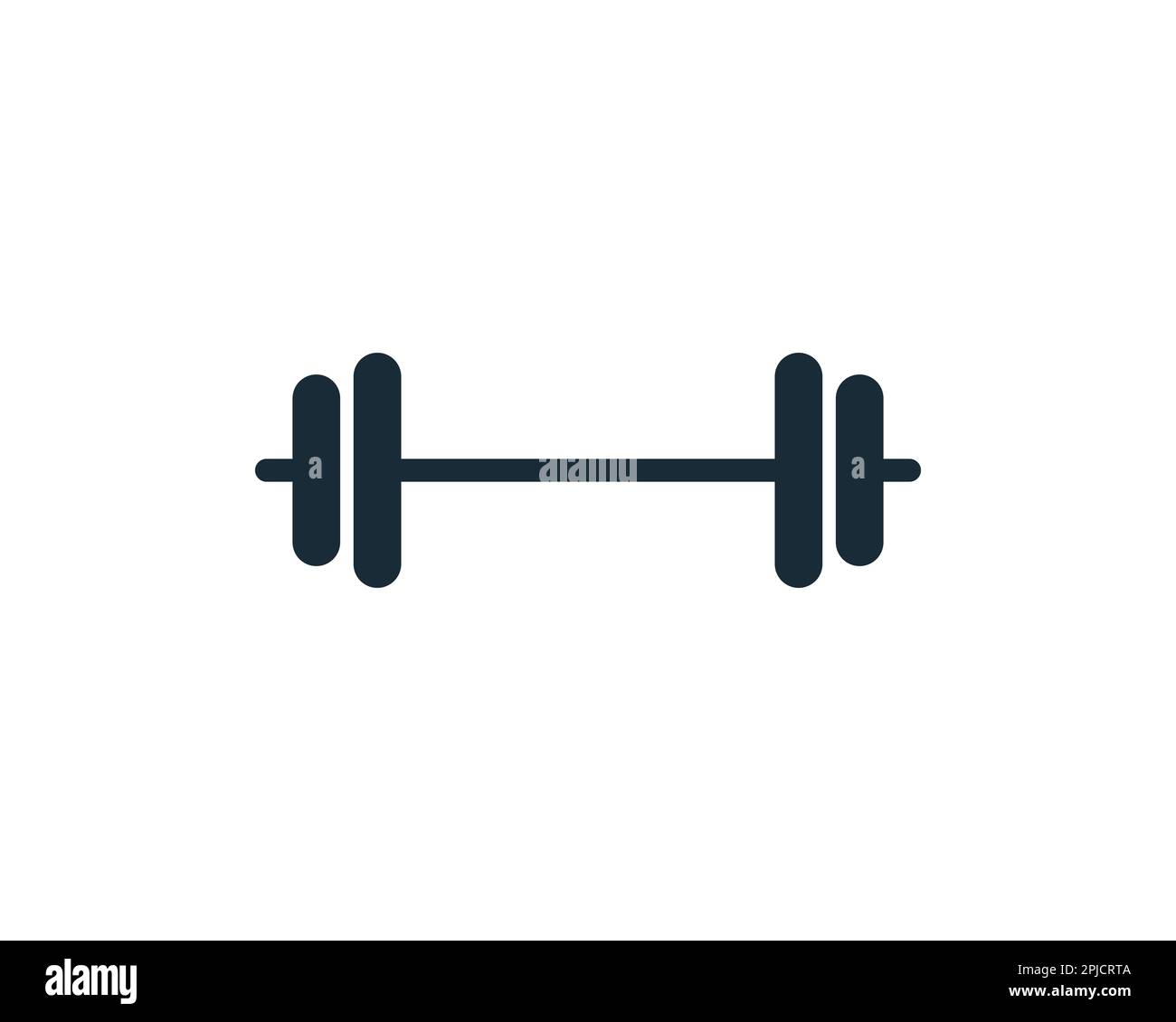 Barbel, Dumbbell Gym Icon Vector Logo Template Illustration Design Stock Vector Image & Art - Alamy
