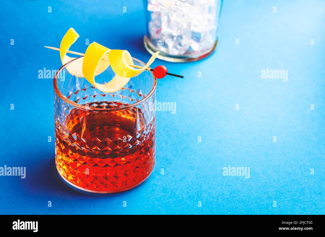 Sazerac, alcoholic cocktail drink with cognac, bourbon, absinthe ...