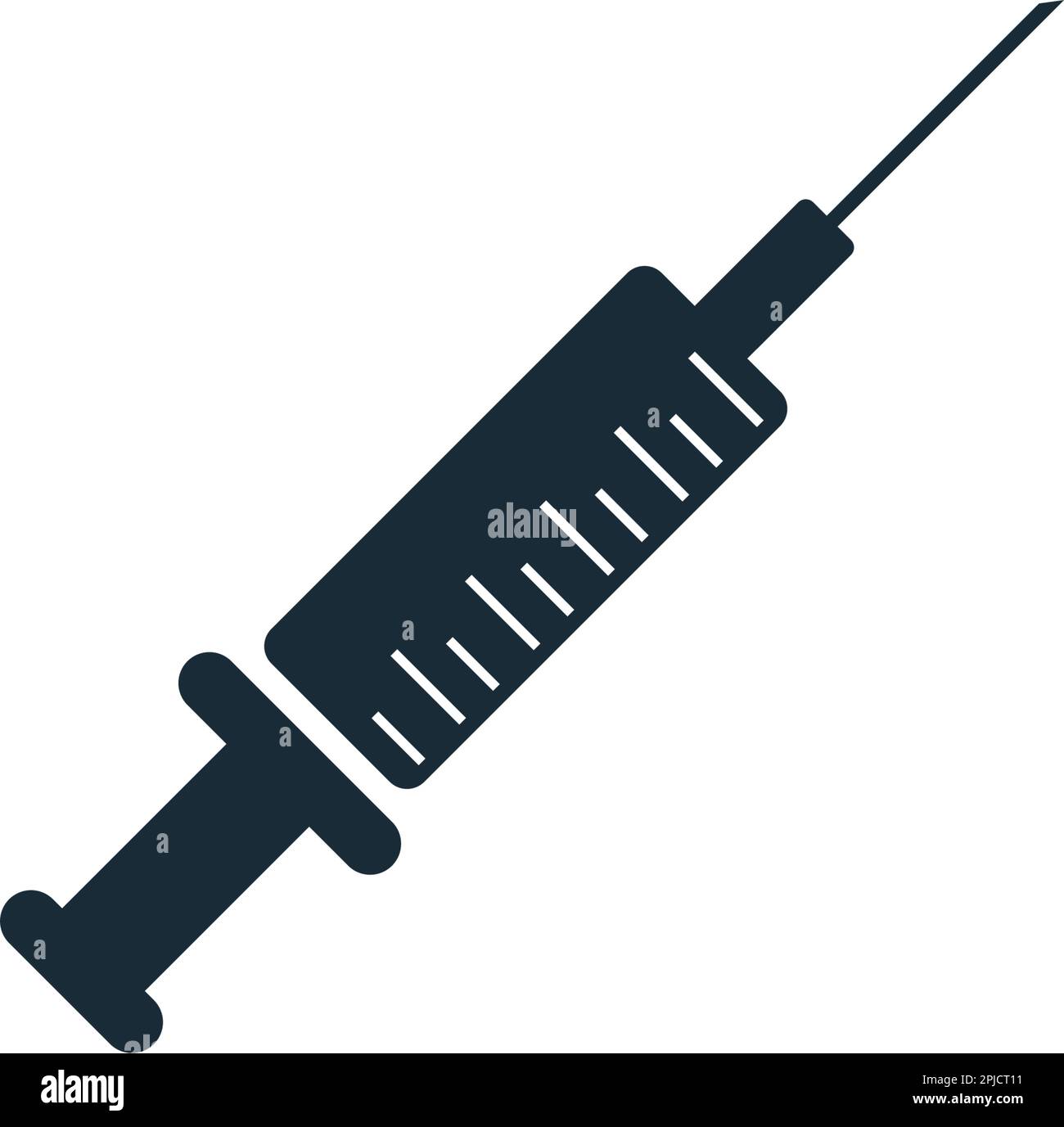 Injection Syringe Medical Icon Vector Logo Template Illustration Design ...