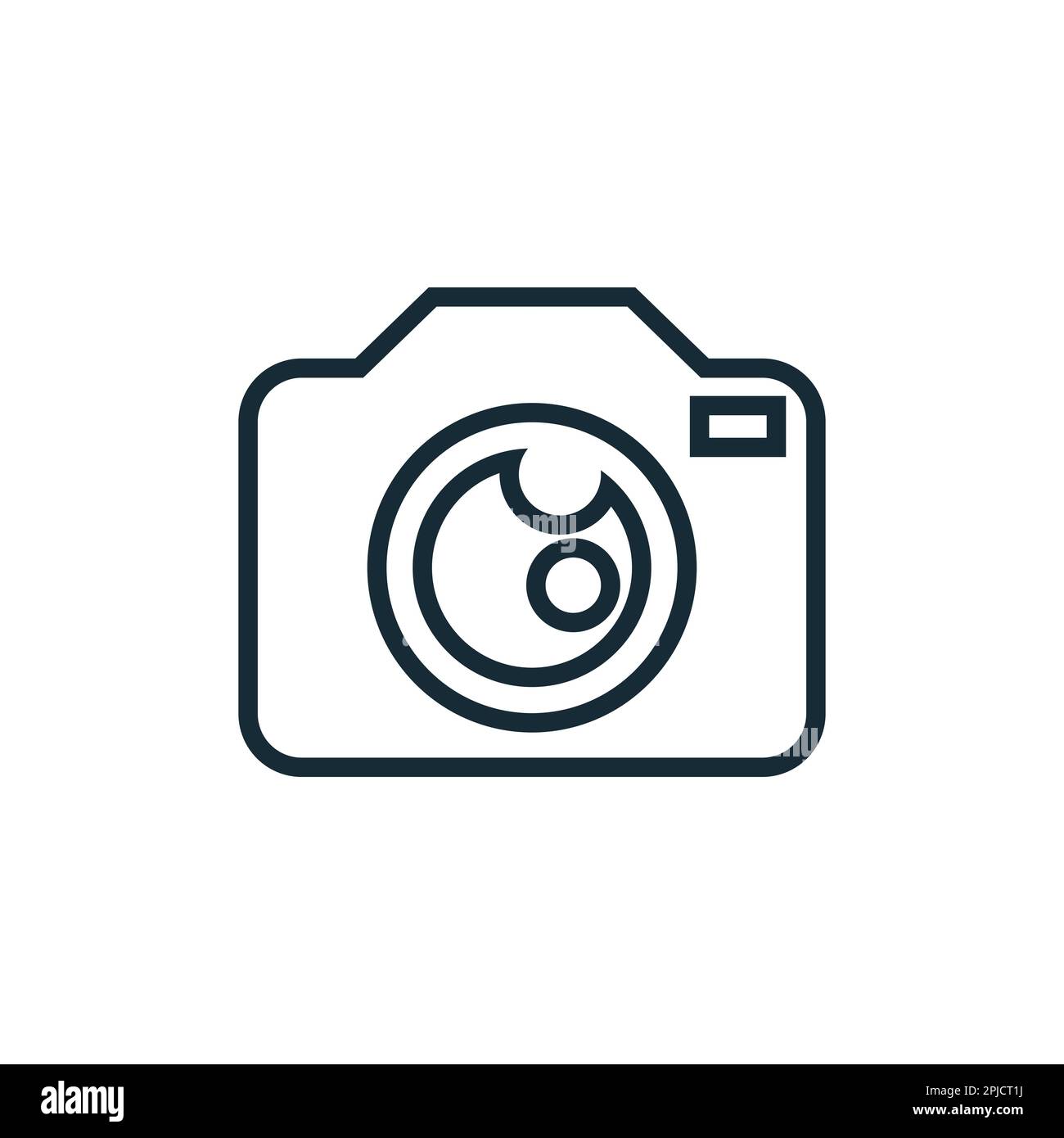 Camera Line Art Icon Design Template Elements Stock Vector Image & Art ...