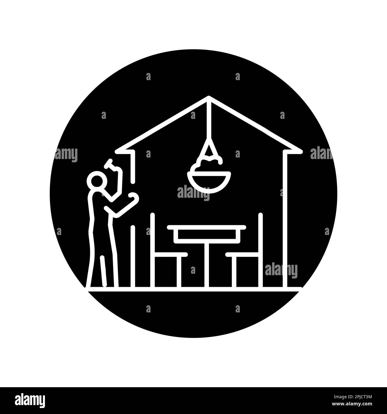 Construction worker clipart Black and White Stock Photos & Images - Alamy