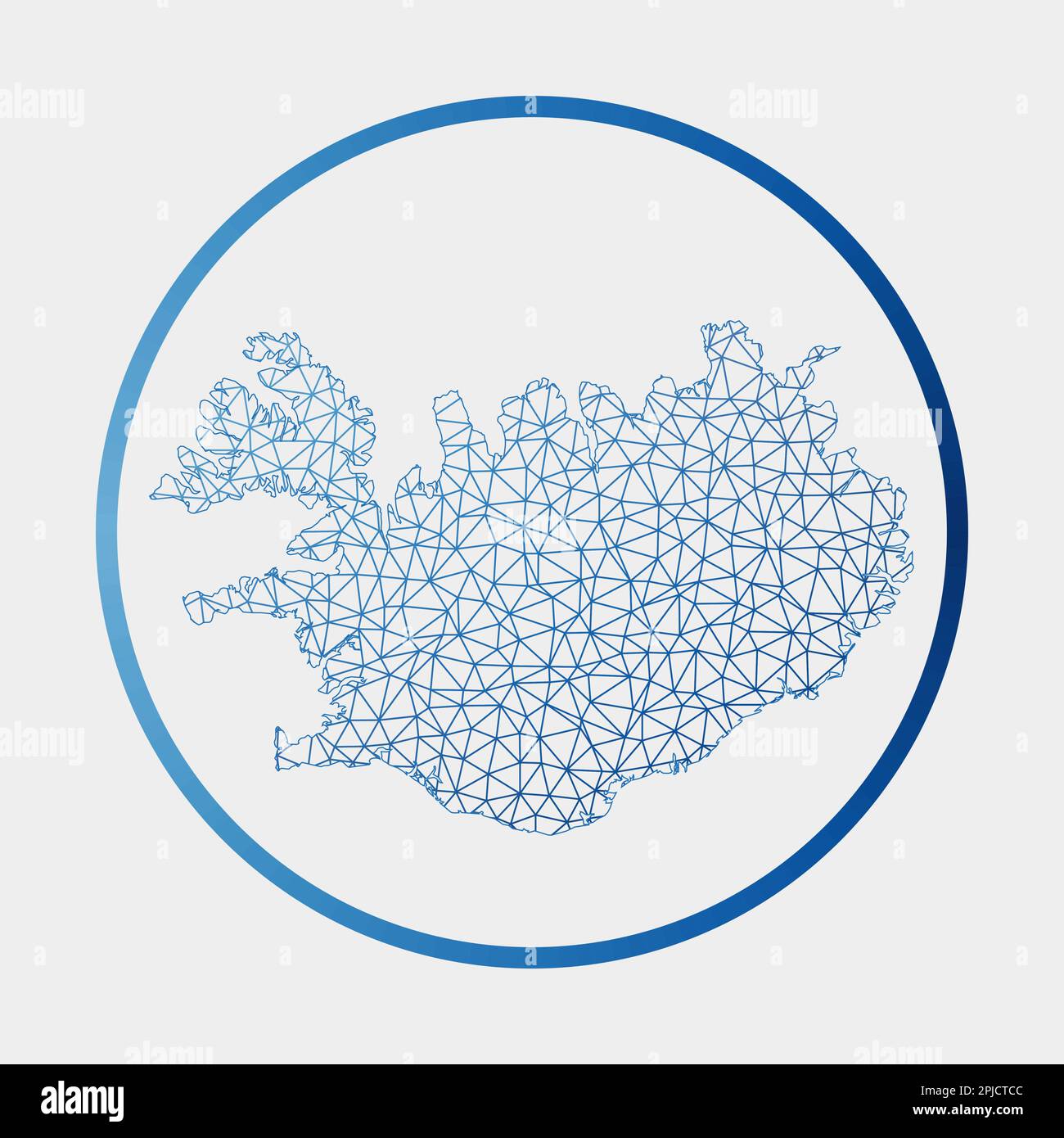 Outline map iceland Stock Vector Images - Alamy
