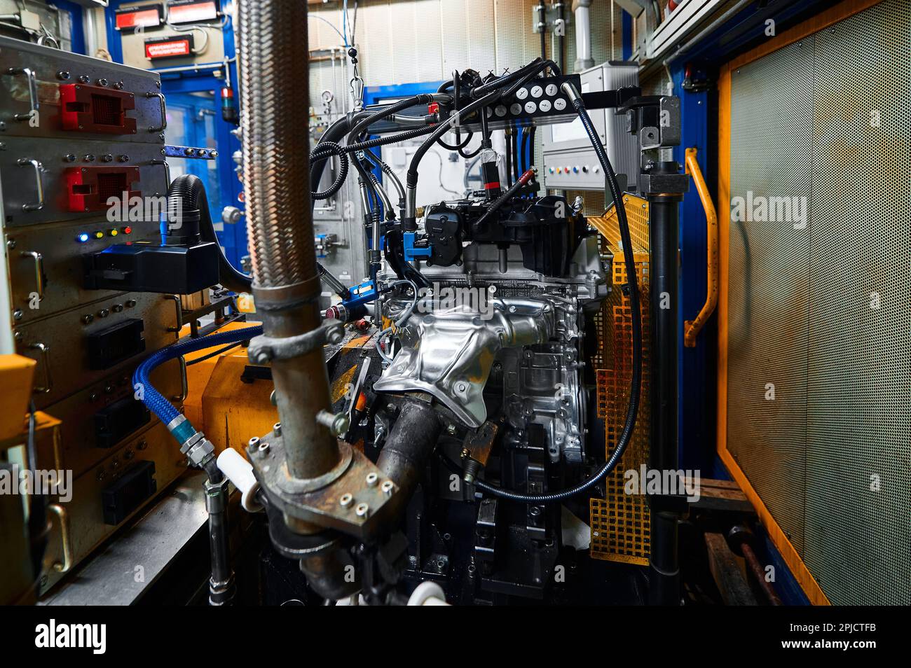 Test bench for testing automotive engines. Random inspection of ...