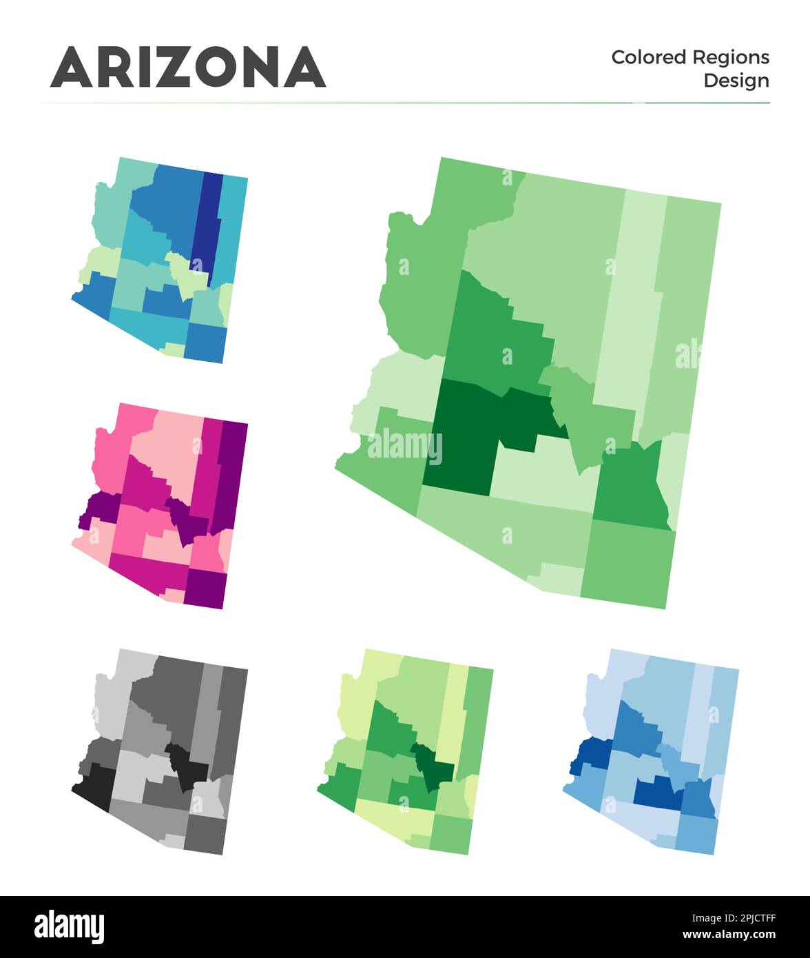 Arizona map collection. Borders of Arizona for your infographic ...