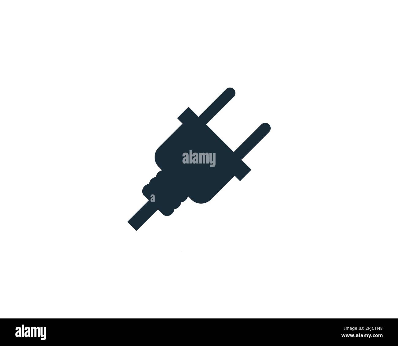 Electric Plug Icon Design Template Elements Stock Vector Image & Art ...