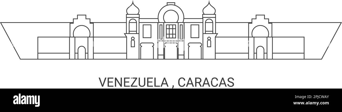 Venezuela , Caracas travel landmark vector illustration Stock Vector ...