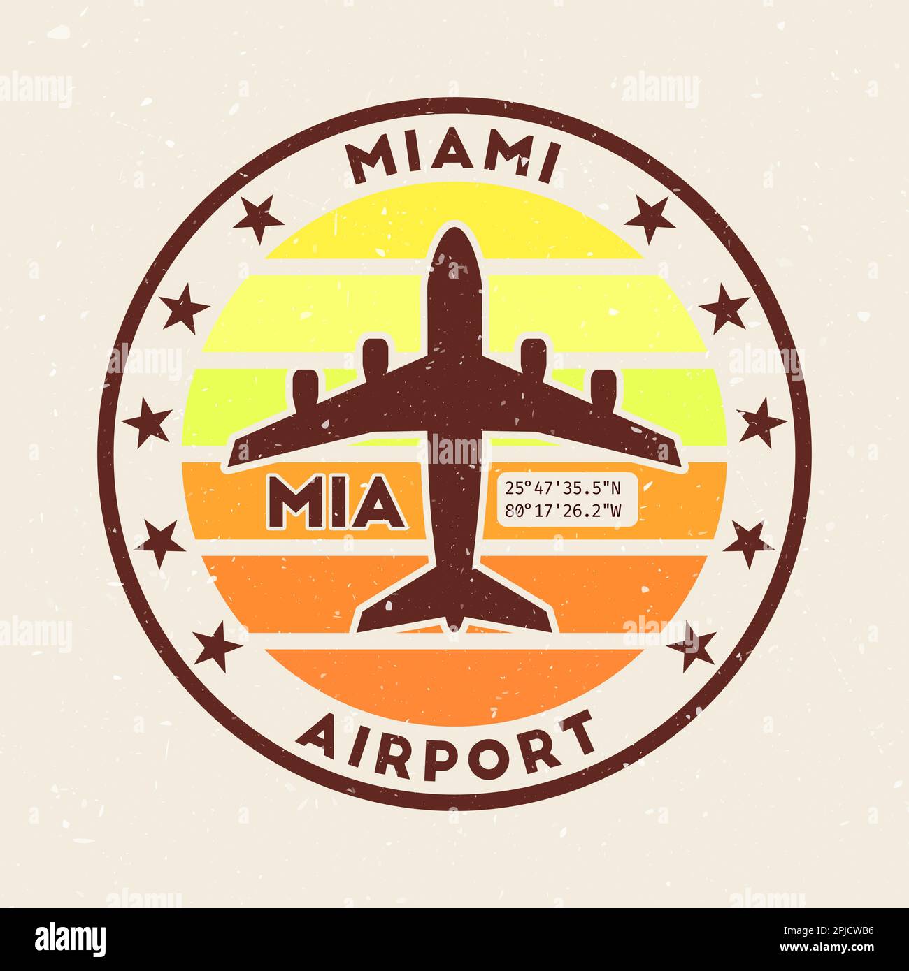 Miami international airport mia terminal Stock Vector Images - Alamy