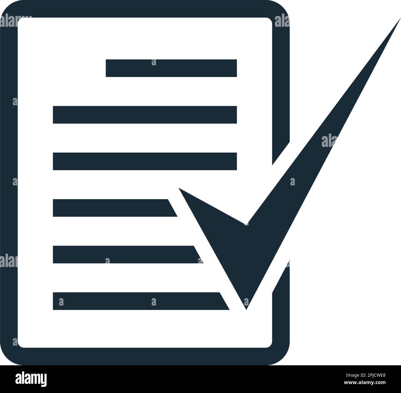 Agreement Paper Icon Vector Logo Template Illustration Design Stock ...