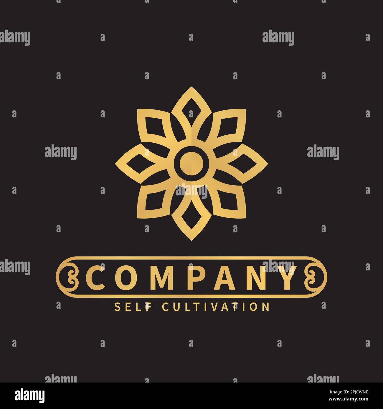 Vector geometric logo design. Abstract logo template. Vector ...