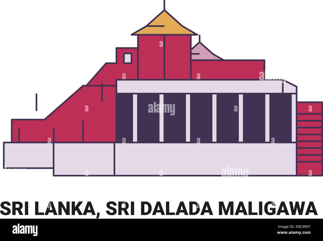 Dalada maligawa temple Stock Vector Images - Alamy