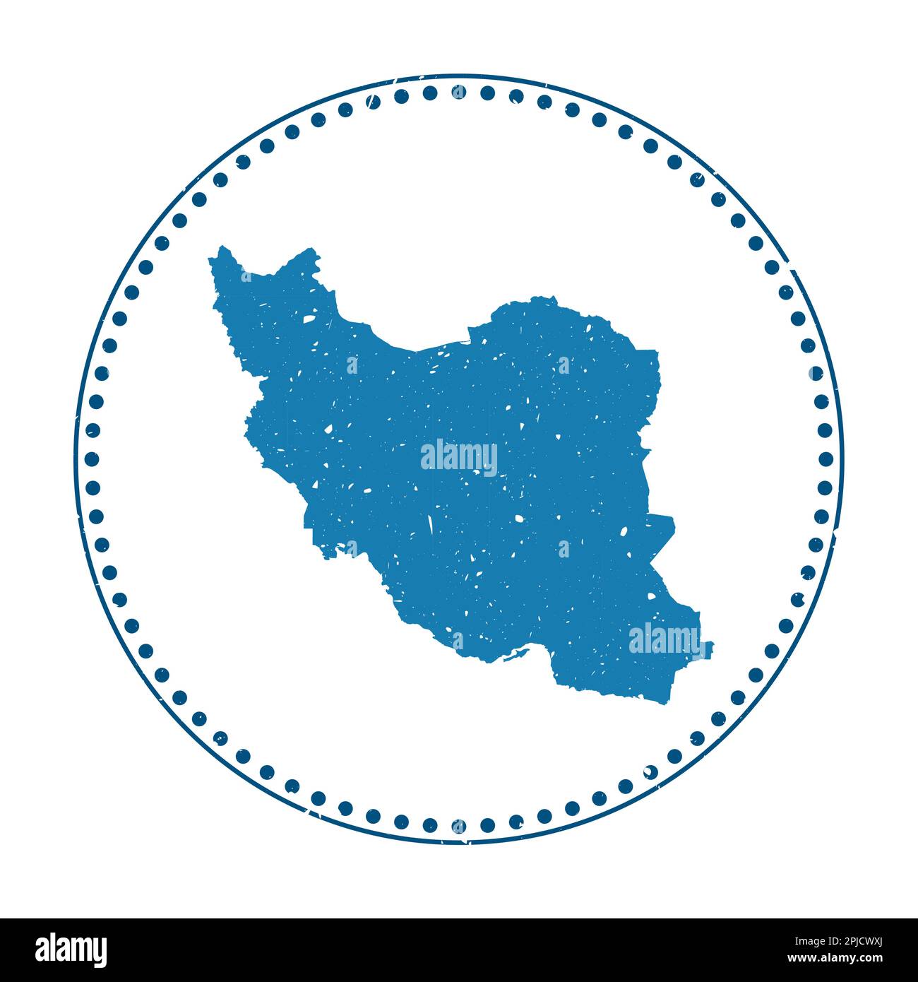 Iran sticker. Travel rubber stamp with map of country, vector ...