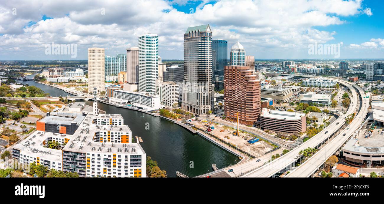 Downtown tampa aerial hi-res stock photography and images - Alamy
