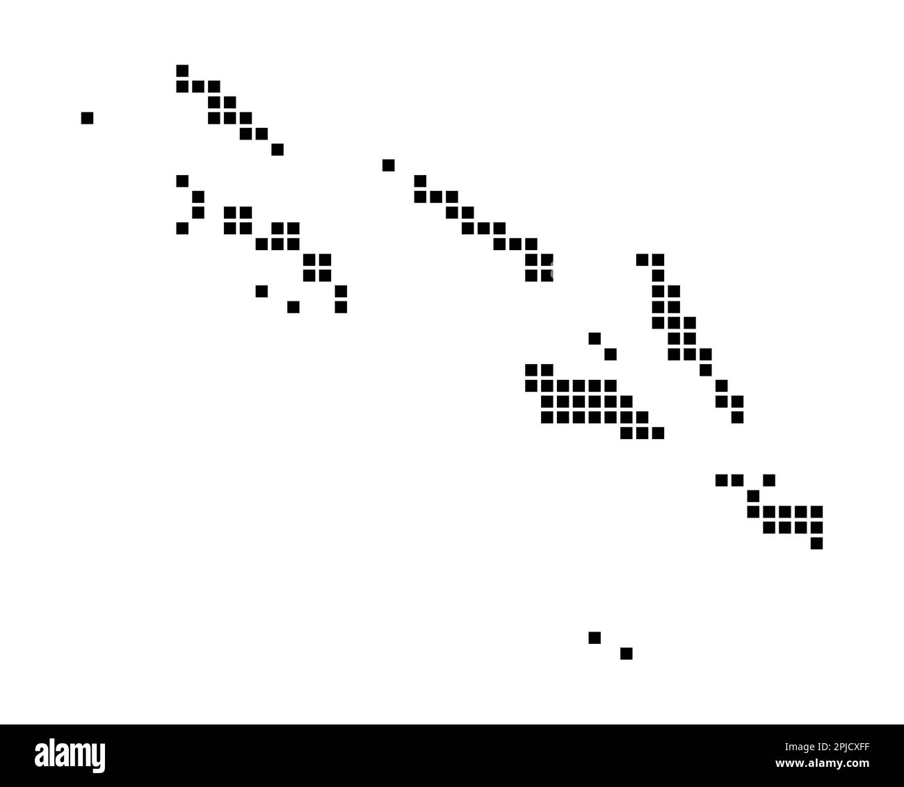 Solomon Islands map. Map of Solomon Islands in dotted style. Borders of ...