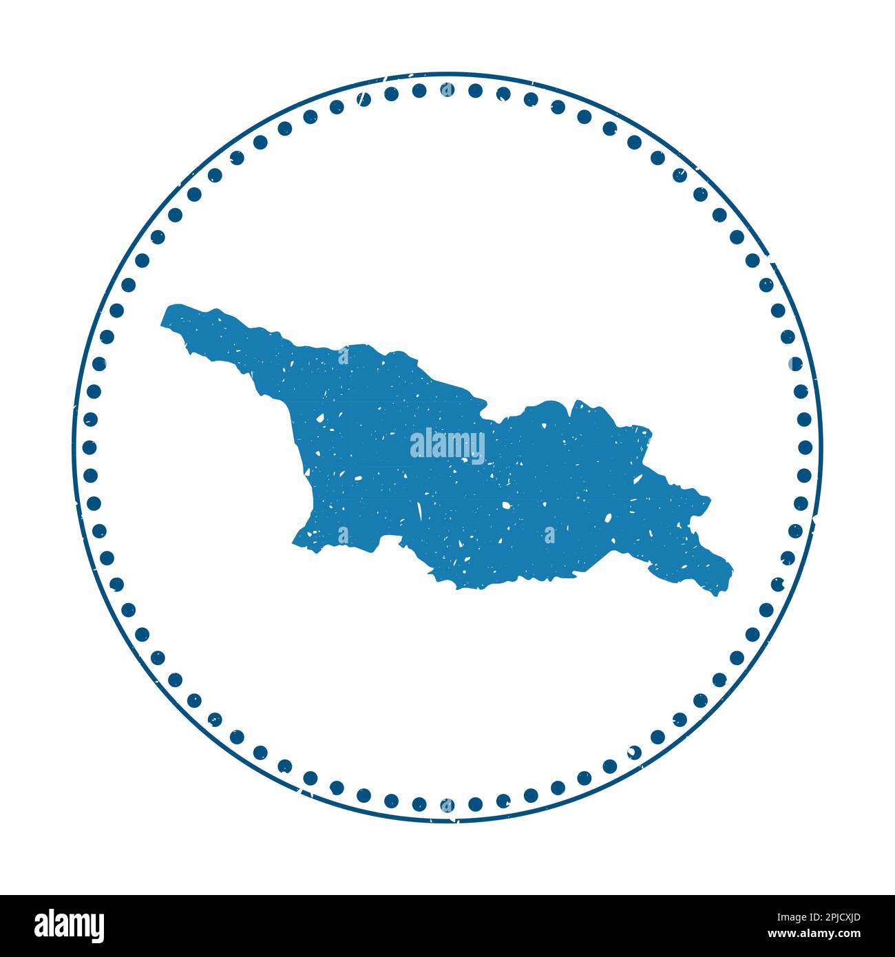 Georgia sticker. Travel rubber stamp with map of country, vector ...