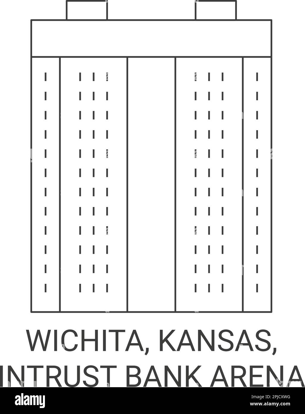 United States, Wichita, Kansas, Intrust Bank Arena travel landmark ...