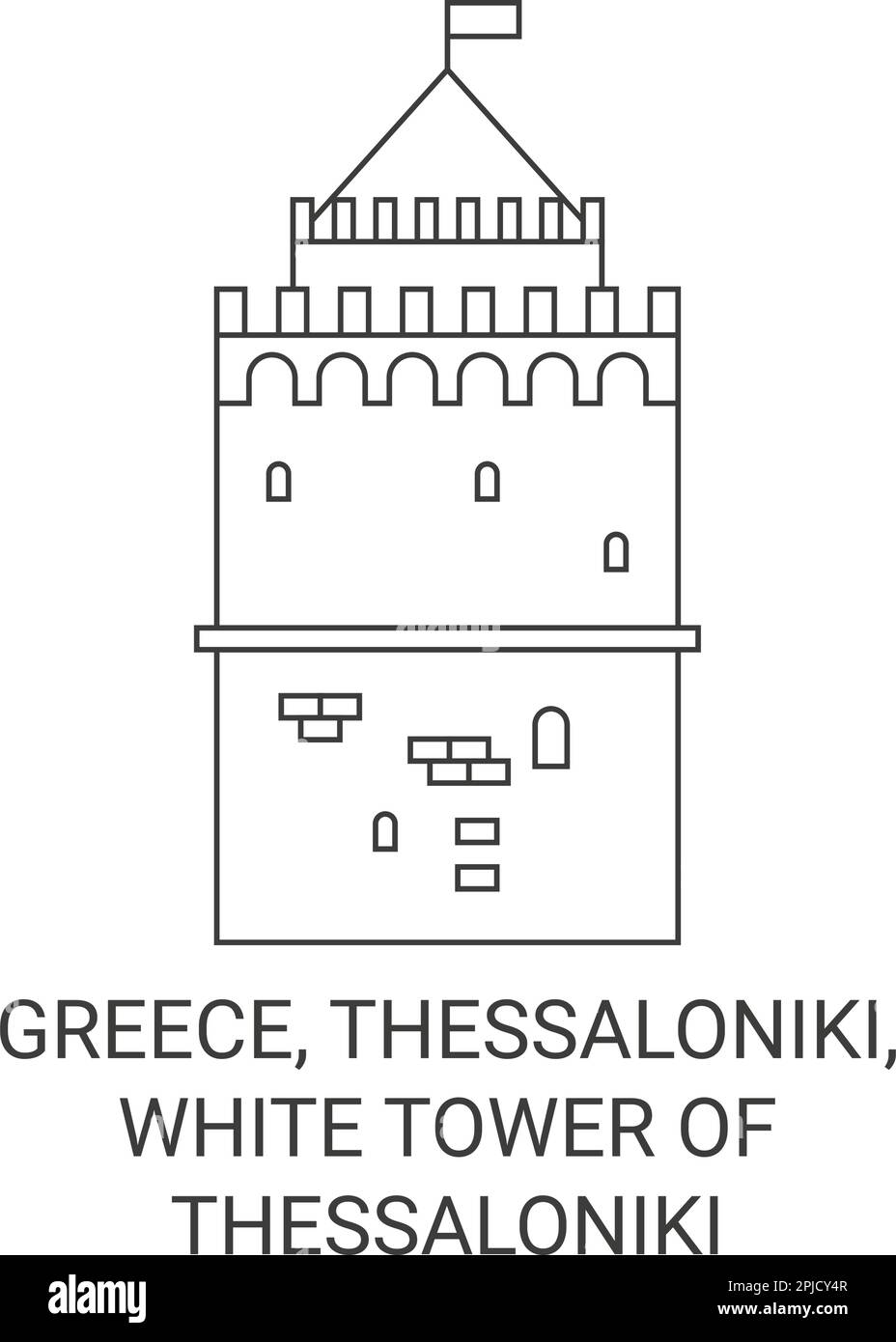Greece, Thessaloniki, White Tower Of Thessaloniki travel landmark ...