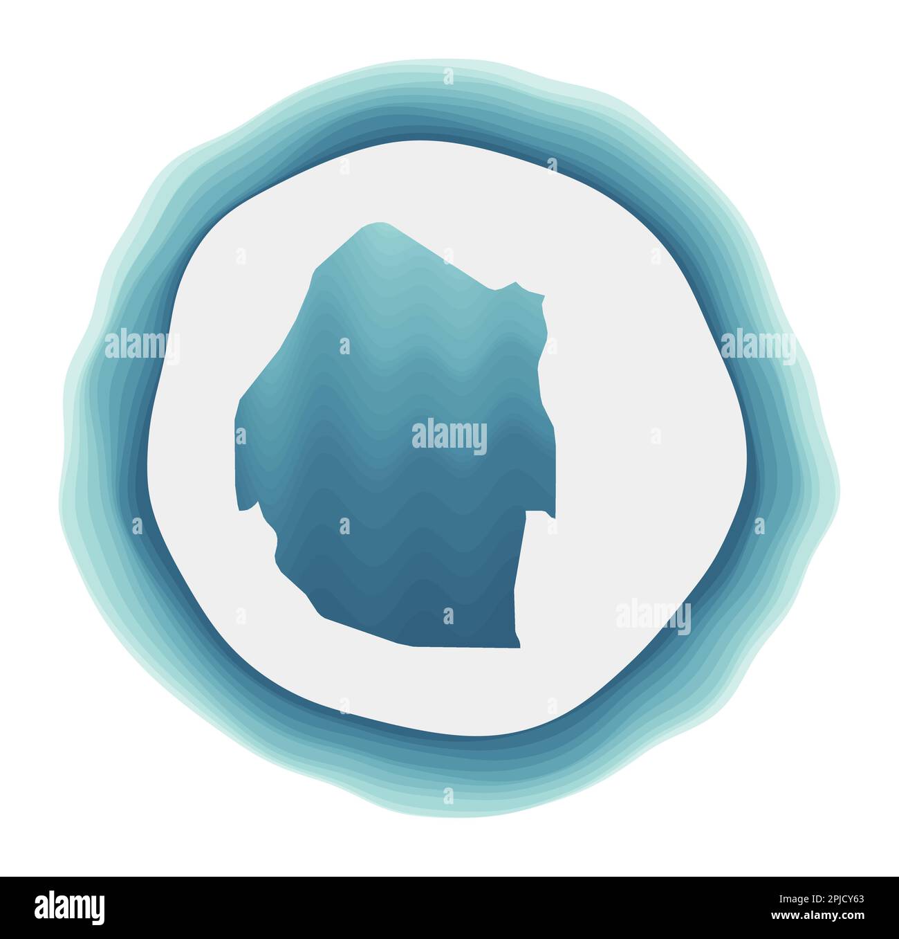 Swaziland logo. Badge of the country. Layered circular sign around ...