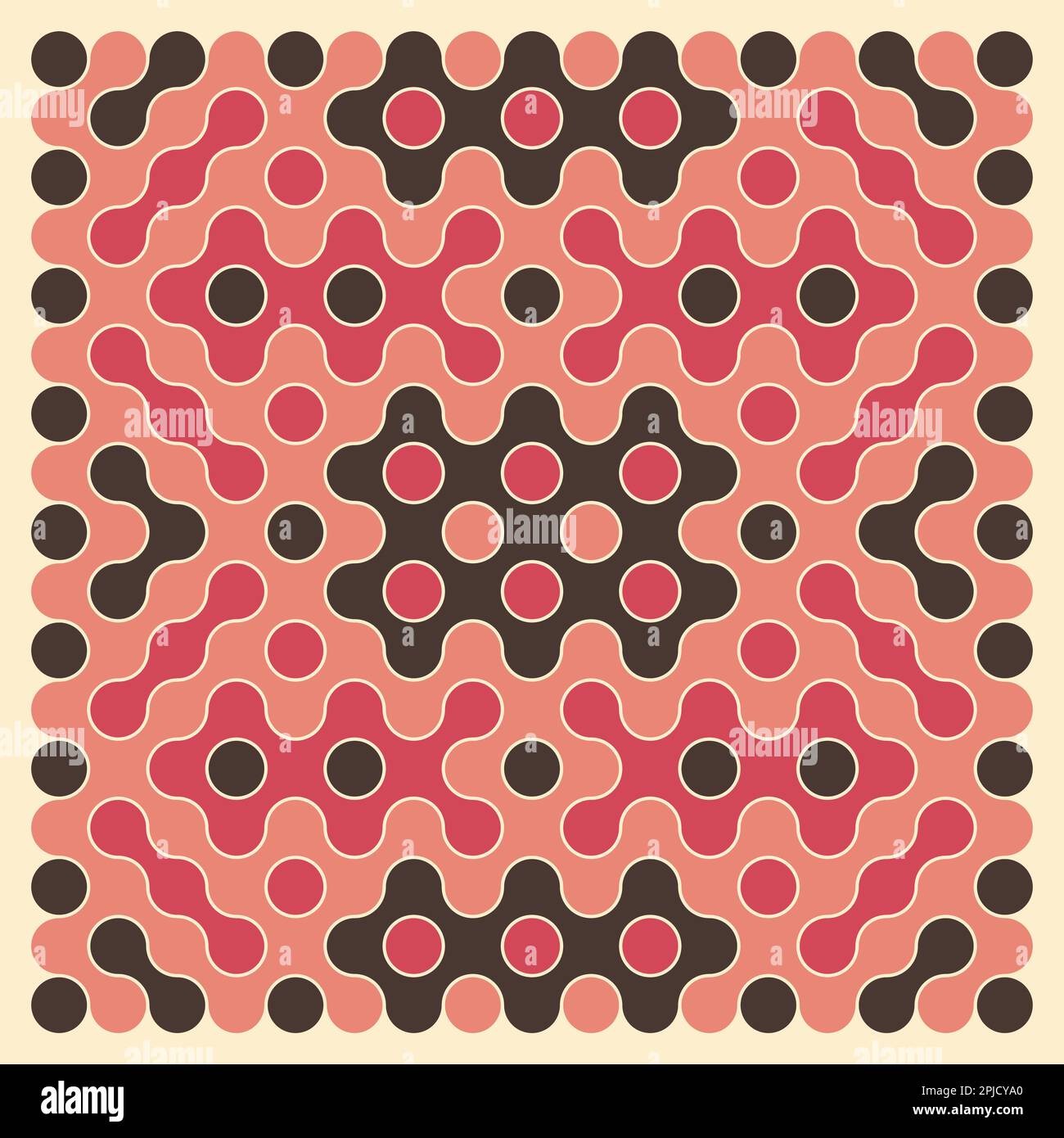 Random color rounded truchet tiling illustration Stock Vector Image ...