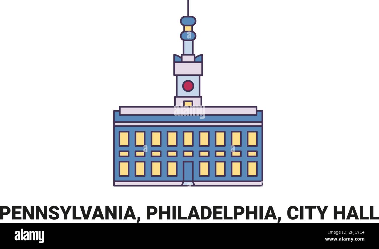 United States, Pennsylvania, Philadelphia, City Hall, travel landmark ...