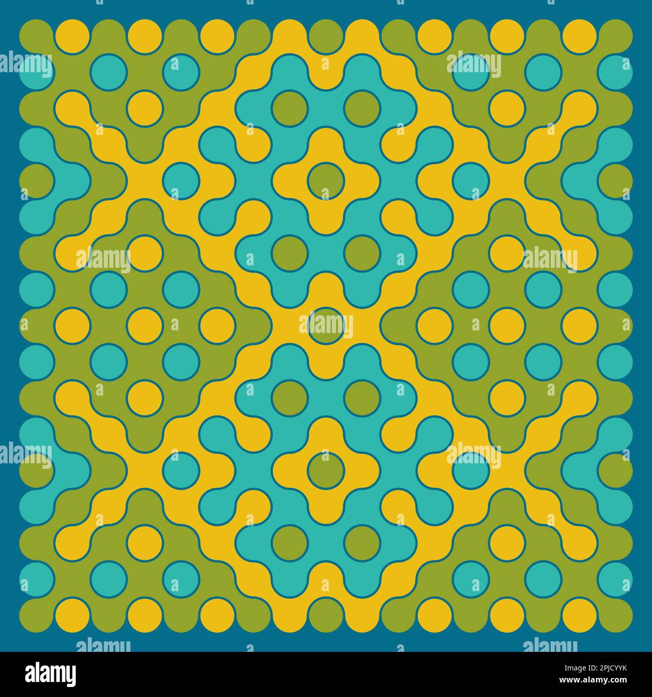 Random color rounded truchet tiling illustration Stock Vector Image ...