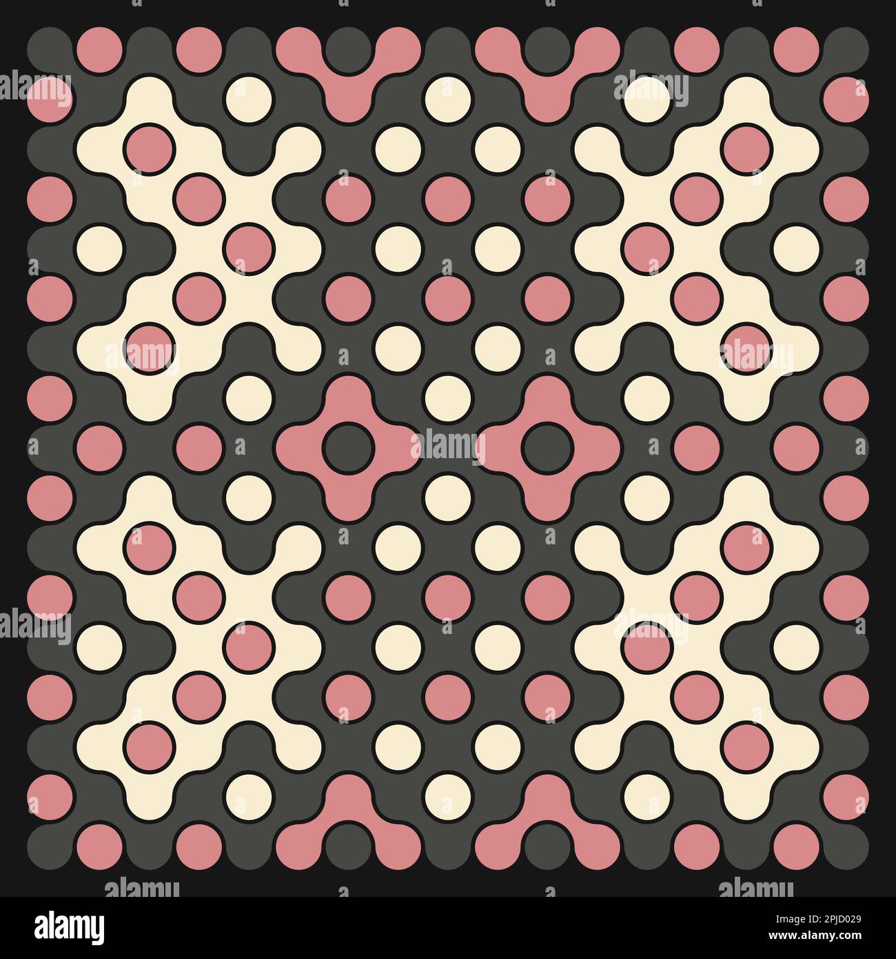 Random color rounded truchet tiling illustration Stock Vector Image ...