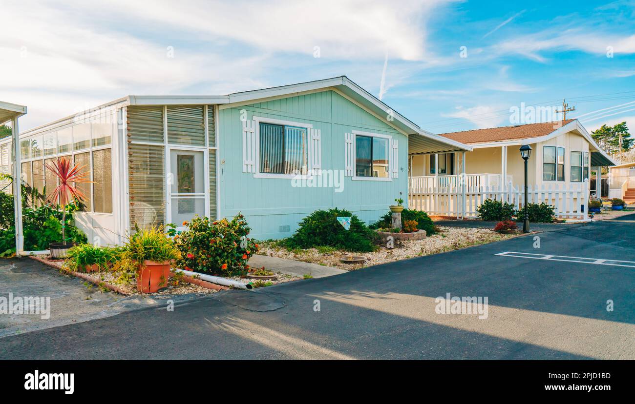 Mobile home park, age-restricted (55+) community in small beach town in ...