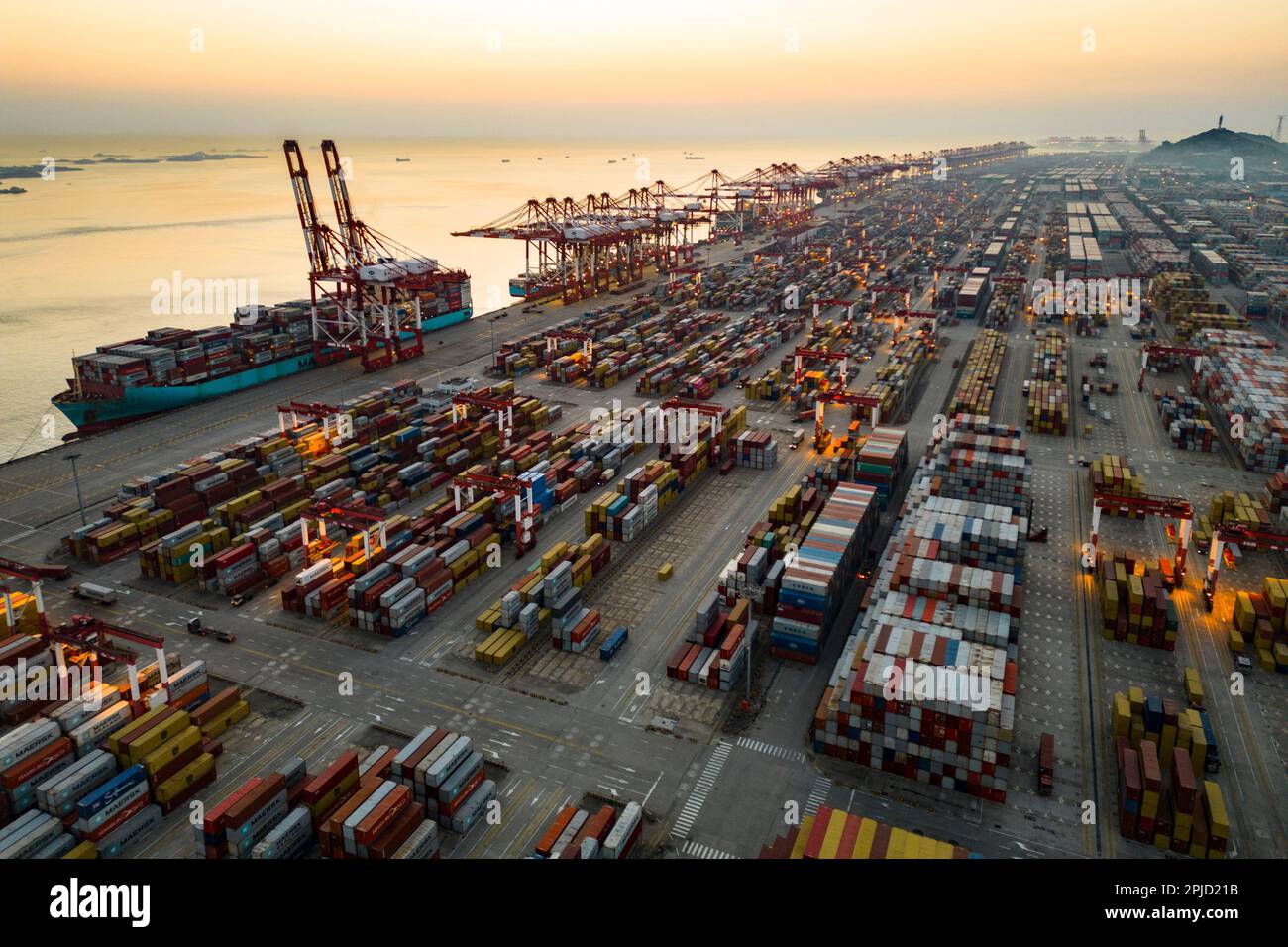 SHANGHAI, CHINA - APRIL 1, 2023 - Aerial photo taken on April 1, 2023 ...