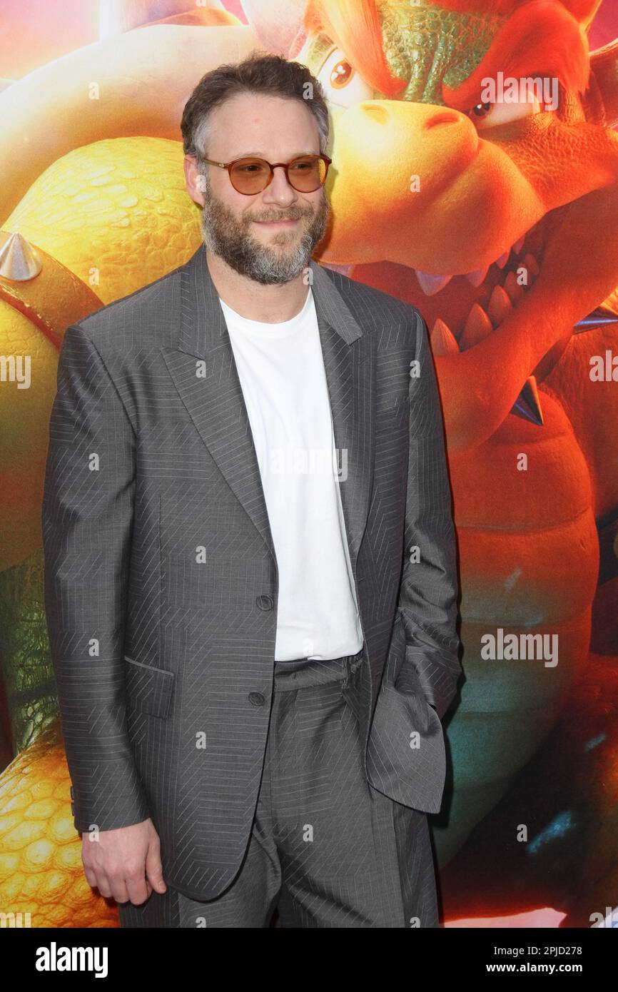 Los Angeles, USA. 02nd Apr, 2023. Seth Rogan at "The Super Mario Bros ...