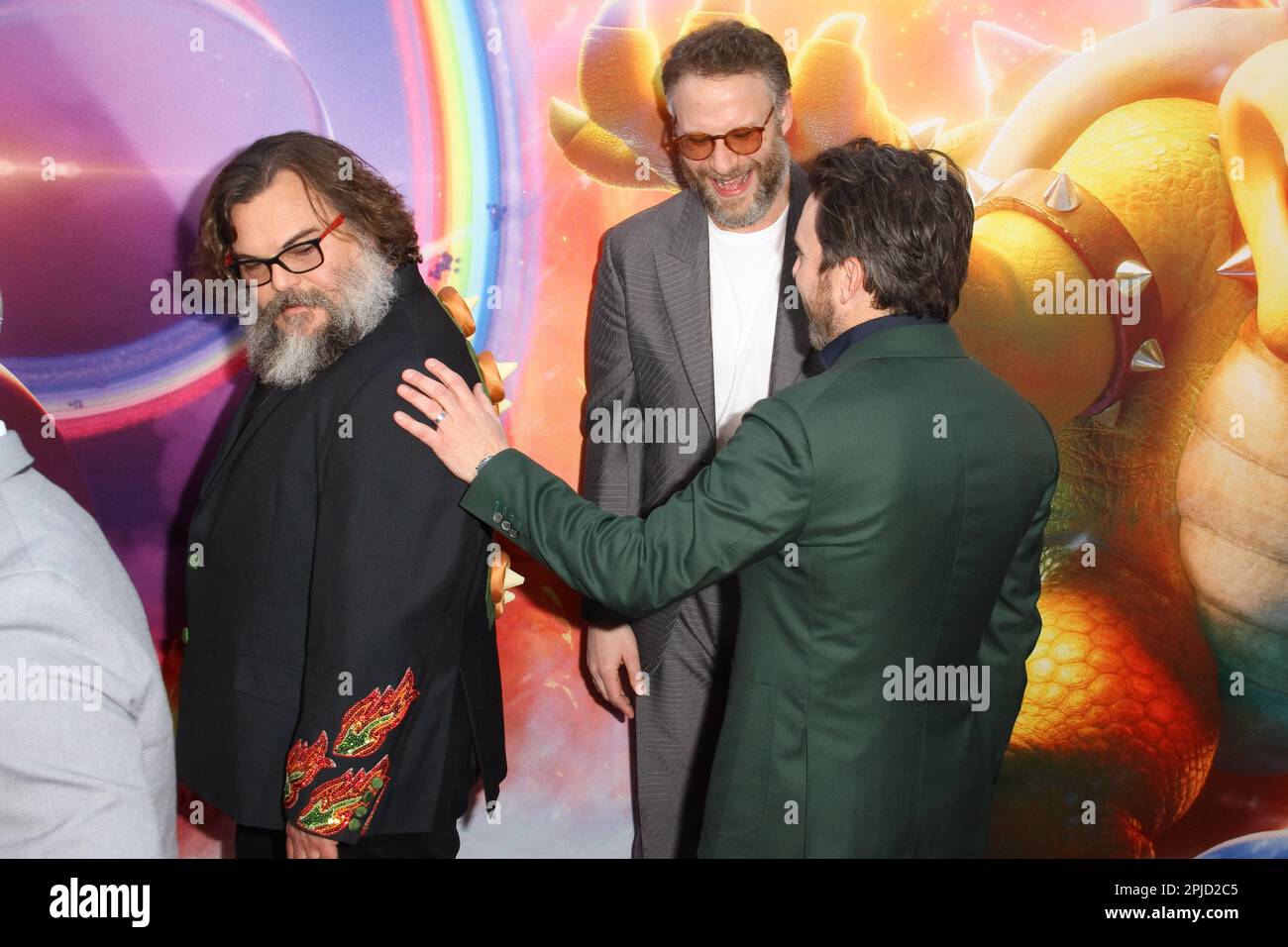 Los Angeles, USA. 02nd Apr, 2023. Jack Black, Seth Rogan, Charlie Day ...