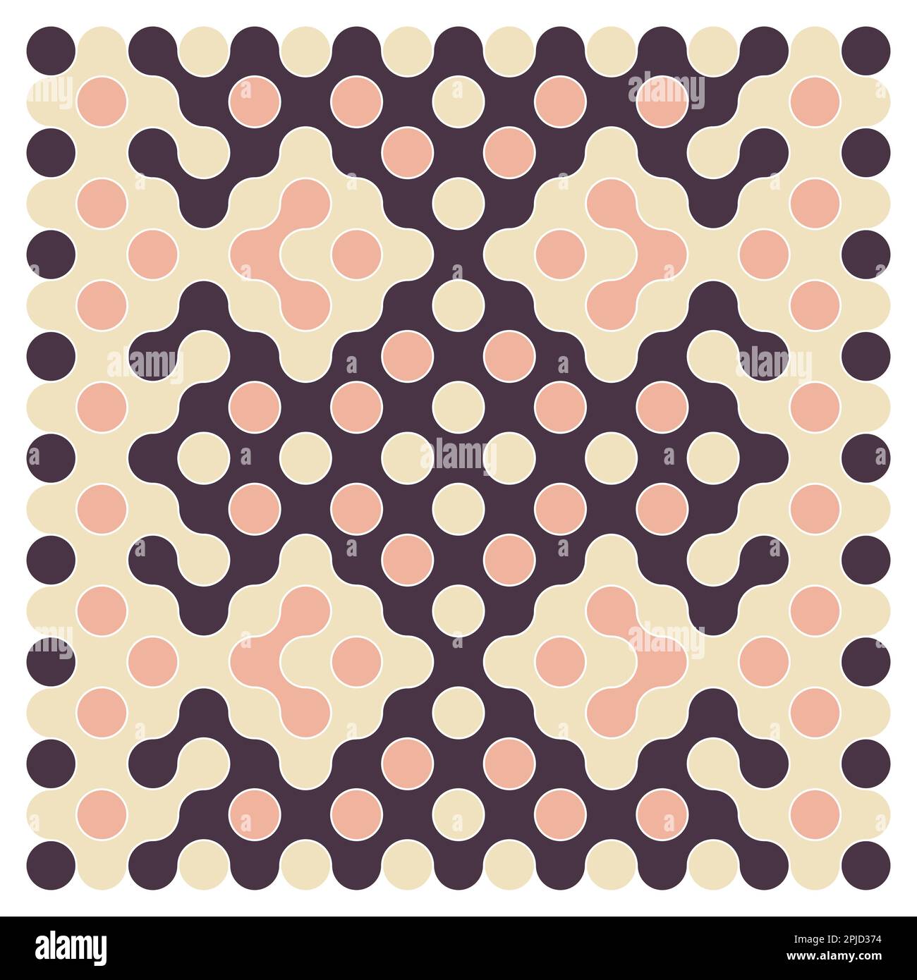 Random color rounded truchet tiling illustration Stock Vector Image ...