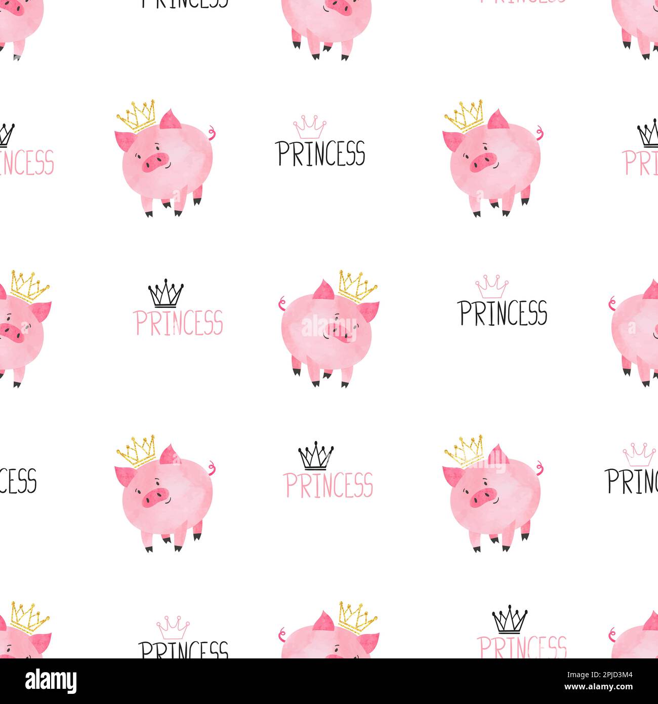 Princess pig Stock Vector Images - Alamy