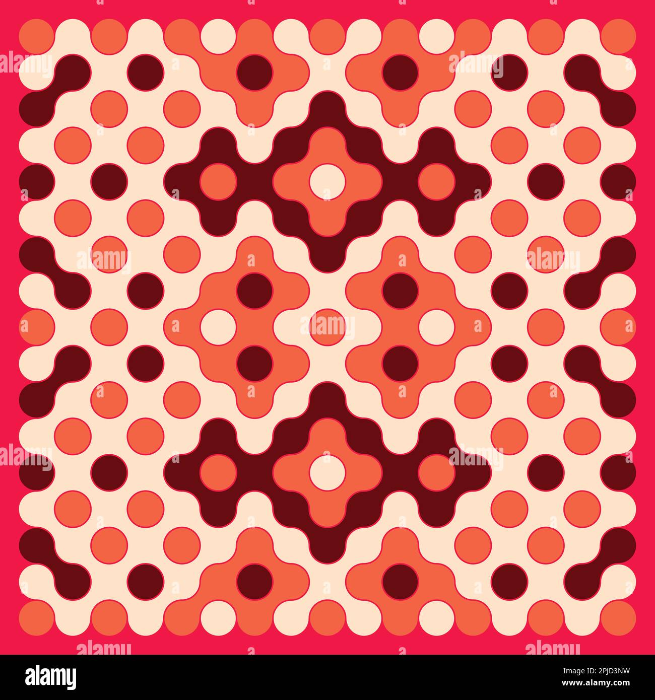 Random color rounded truchet tiling illustration Stock Vector Image ...