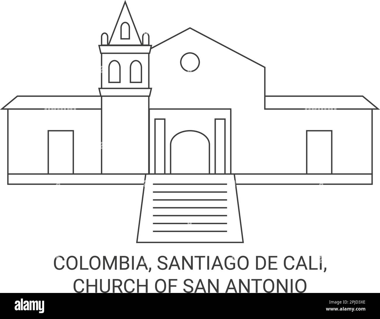 Colombia, Santiago De Cali, Church Of San Antonio travel landmark ...
