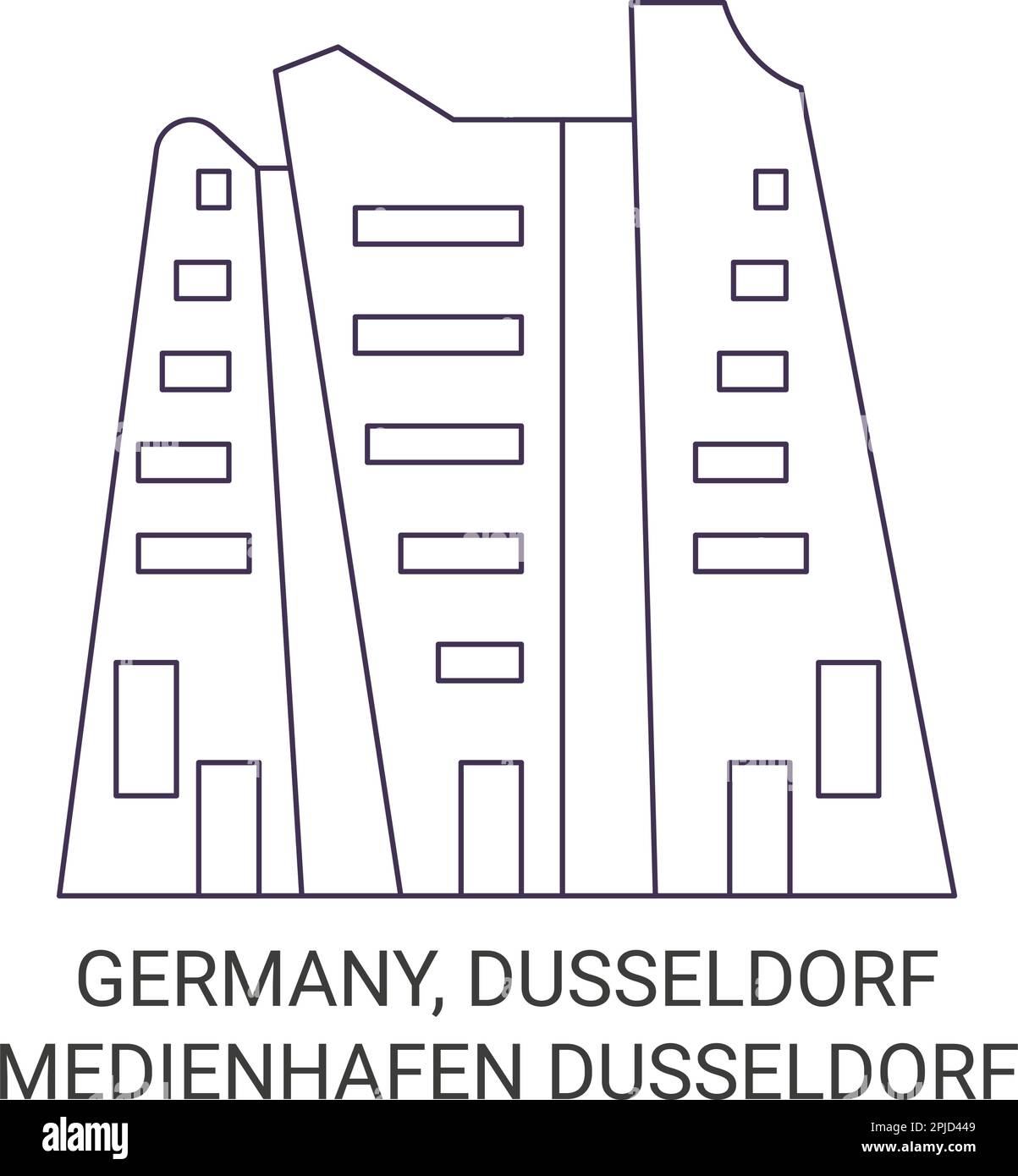 Dusseldorf port Stock Vector Images - Alamy