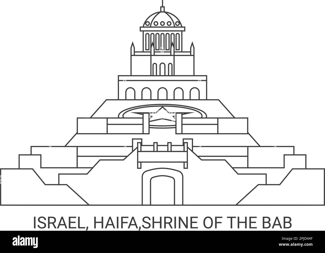 The bahai shrine Stock Vector Images - Alamy