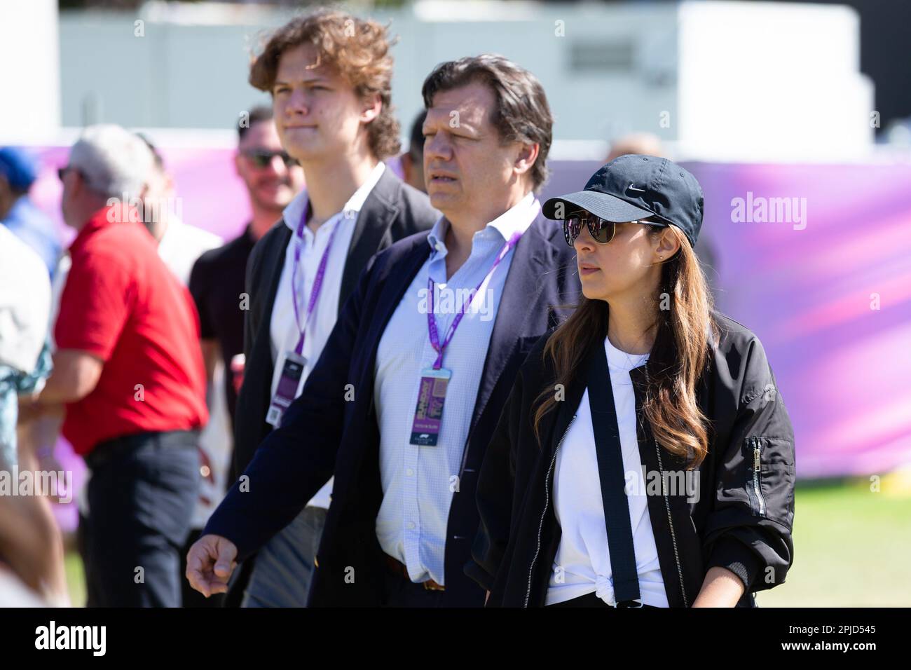 Melbourne, Australia, 2 April, 2023. Formula 1 fans are seen enjoying ...