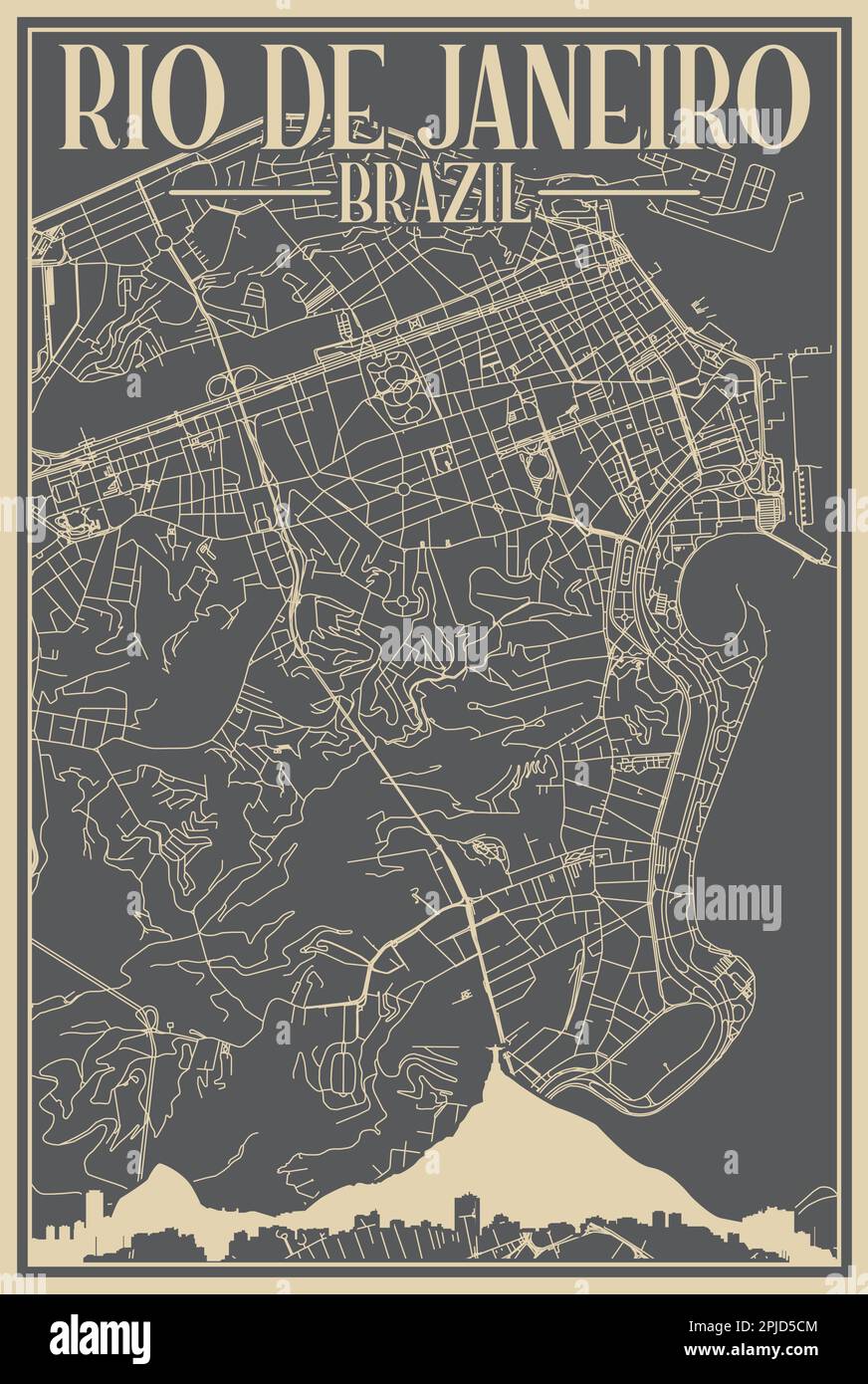 Rio de janeiro brazil old town Stock Vector Images - Alamy