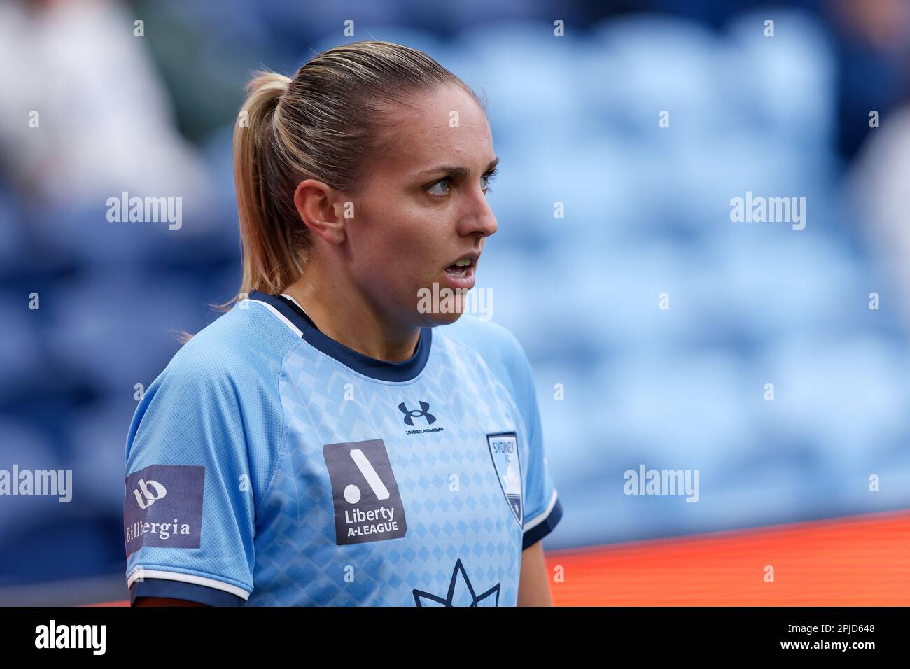 Mackenzie Hawkesby of Sydney FC looks on during the match between ...