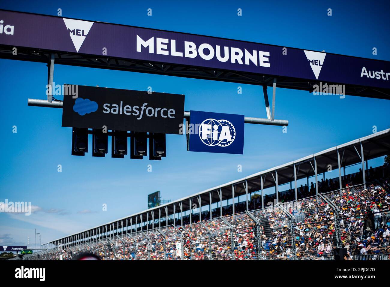 Melbourne, Australia. 02nd Apr, 2023. Melbourne circuit ambiance during ...